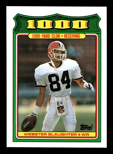 Webster Slaughter 1988 Topps #20 Cleveland Browns 1000 Yard Club | eBay