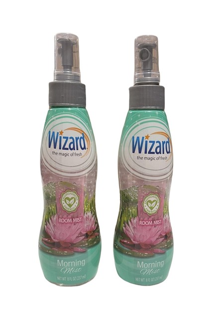 2 Wizard Morning Mist 8 Oz Scented Air Freshener Fragrance Room Pump ...