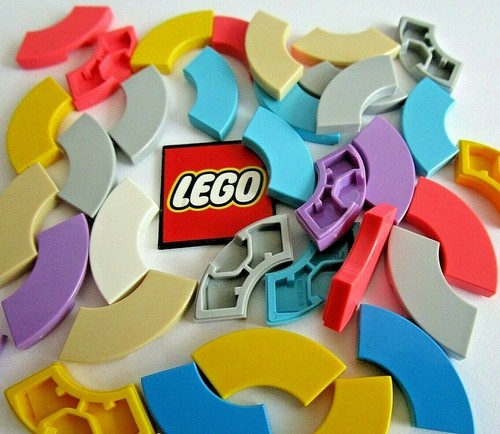 LEGO Tile 2x2 Curved Corner with Cutouts (Packs of 4) - Design 27925 / ...