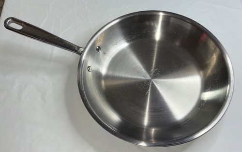 Emeril 12” Skillet Stainless Steel Copper Core Fry Pan Saute No Lid GUC ...