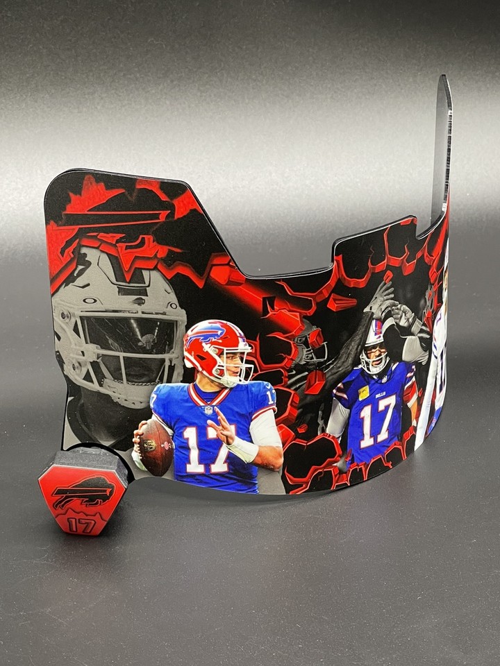 Buffalo Bills Josh Allen Full Size Custom Visor | eBay