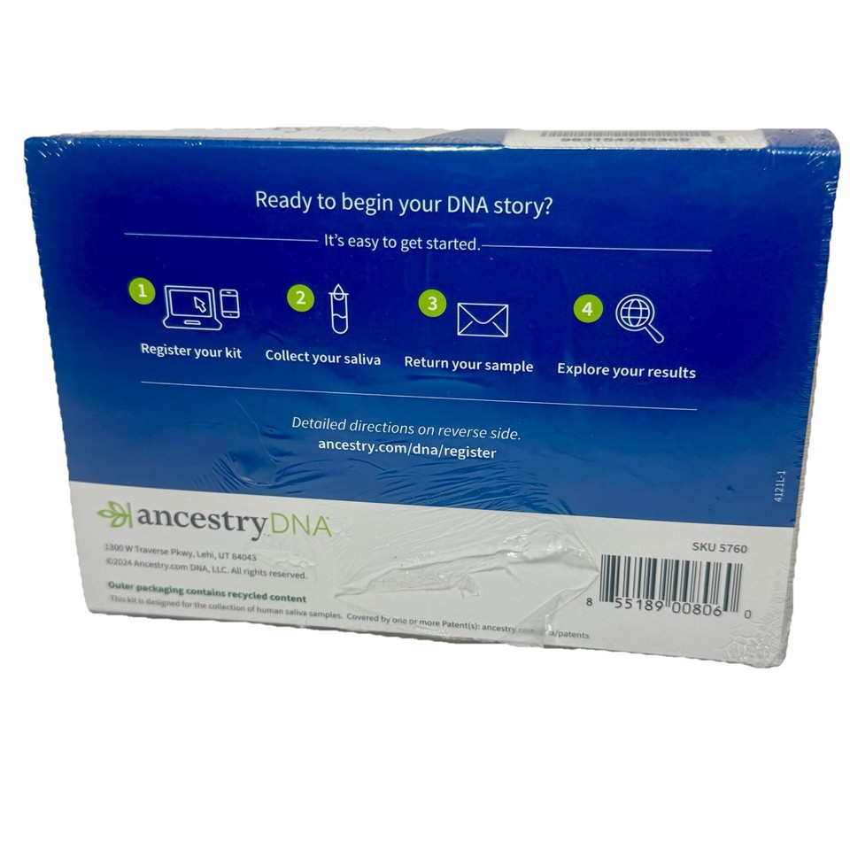 Ancestry DNA + Traits Genetic Test Kit DNA Activation Kit *NEW SEALED ...