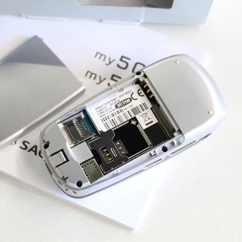 Rare Vintage Sagem my500c my501c TIM Phone Silver International Italian ...