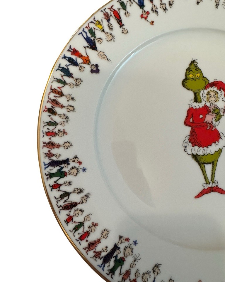 New With Tags Grinch Christmas Plates Ceramic Christmas Dinner Plate ...