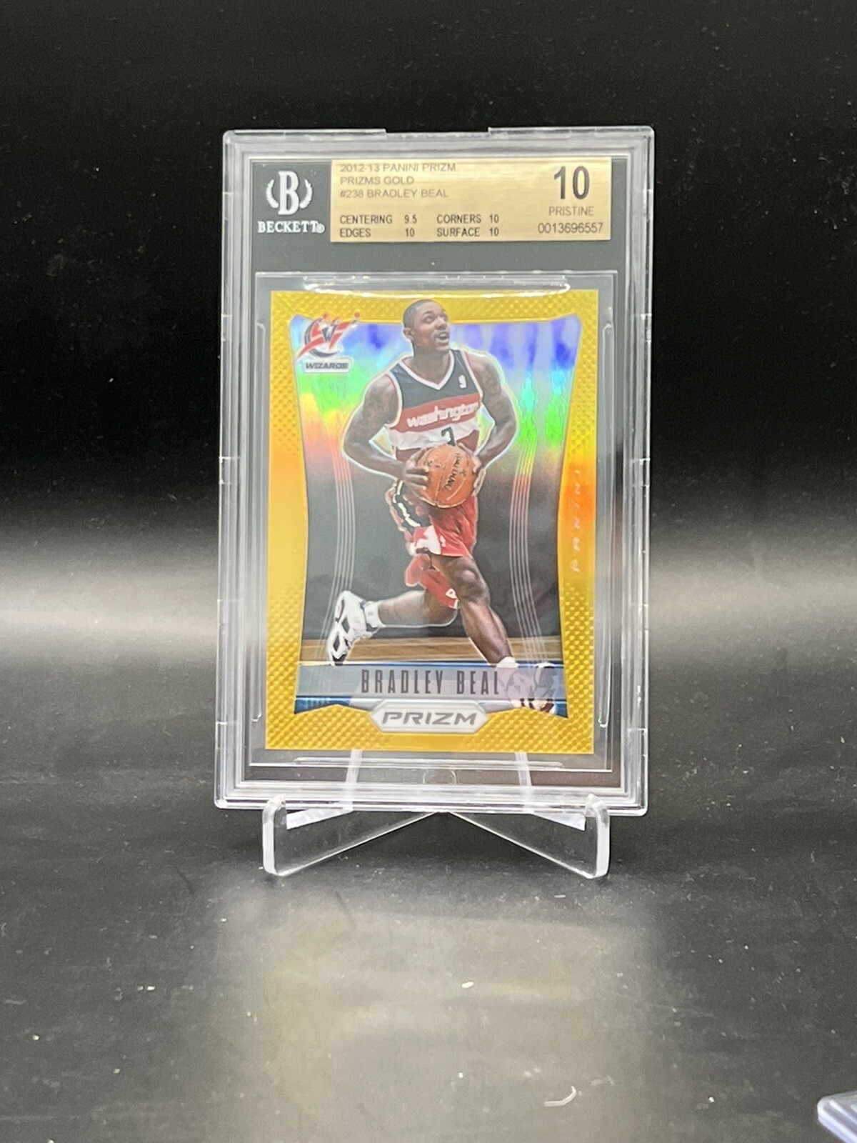 2012 Panini Prizm Bradley Beal Rookie Gold Refractor /10 BGS 10 ...