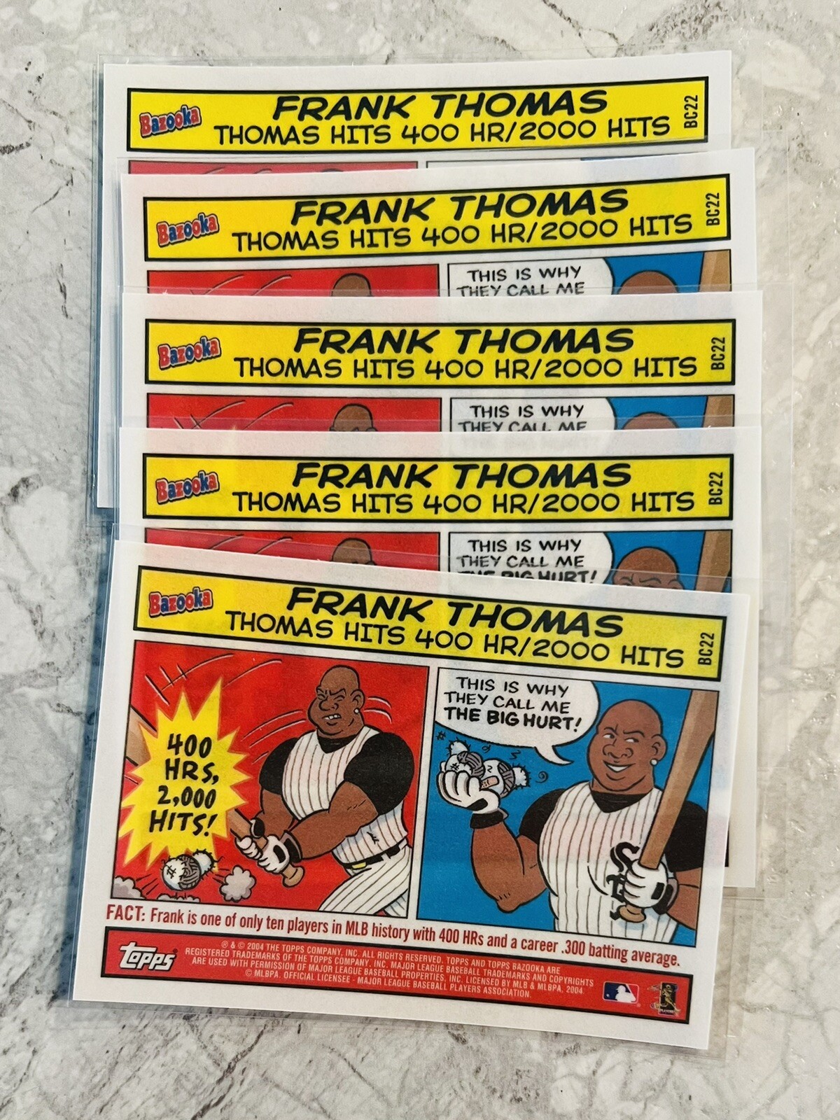 2004 Topps Bazooka Comics Frank Thomas White Sox QTY | eBay
