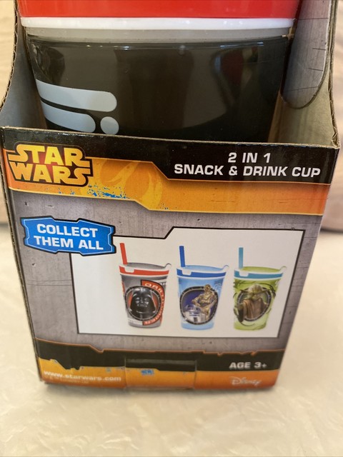 Snakzjrsw Zak Designs Snackeez Jr Star Wars Darth Vader 2 in 1 Snack ...