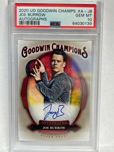 2020 Upper Deck Goodwin Champions - Autographs Joe Burrow #A-JB (AU, RC ...