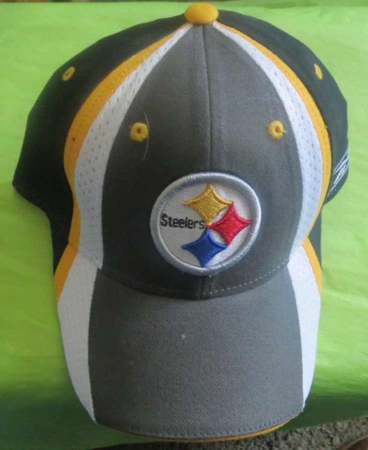 Reebok Pittsburgh Steelers Ball Cap Hat Cotton NFL Flex Fit Cap 7 1/8-7 ...