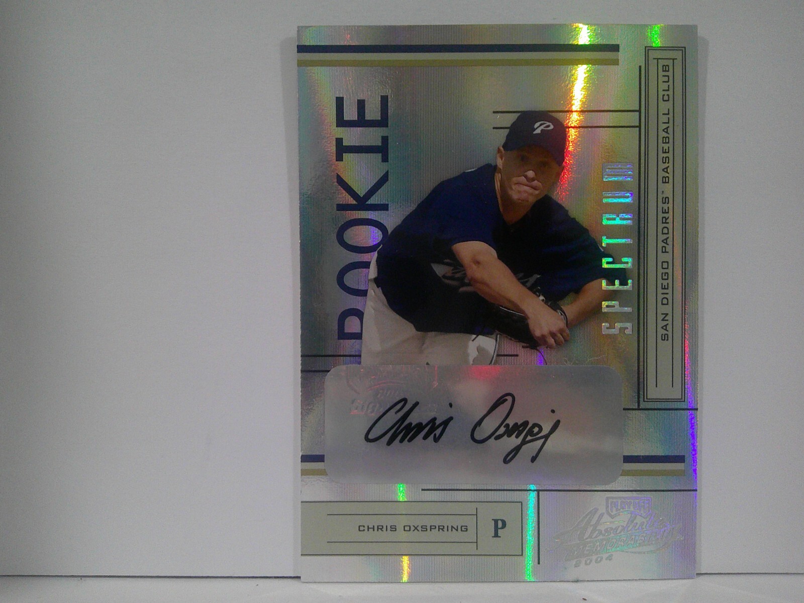 2004 Playoff Absolute Memorabilia /250 Chris Oxspring #206 Rookie Auto ...