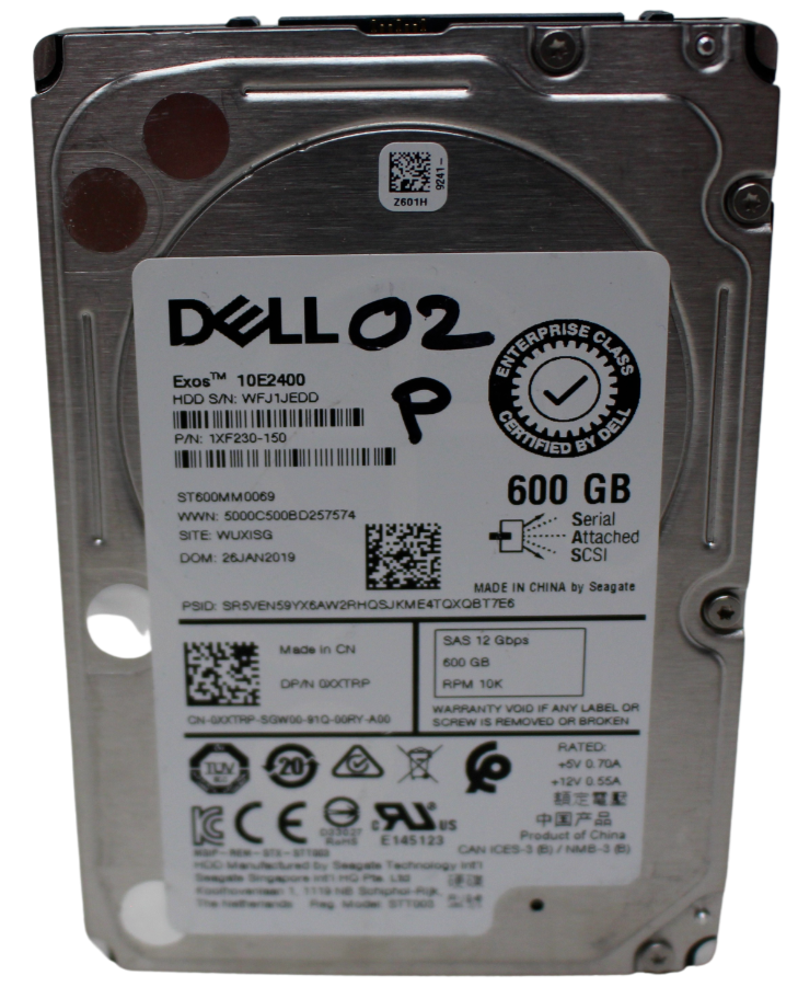 Dell ST600MM0069 0XXTRP 10K 600GB 2.5" SAS Hard Drive 100% Health | eBay UK