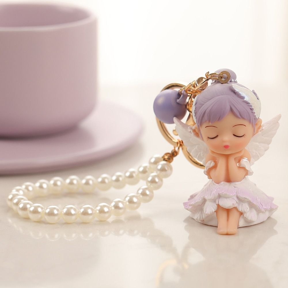 Sleeping Angel Angel Delicate Keyring Cute Guardian Bella Keychain Bag Pendant | eBay