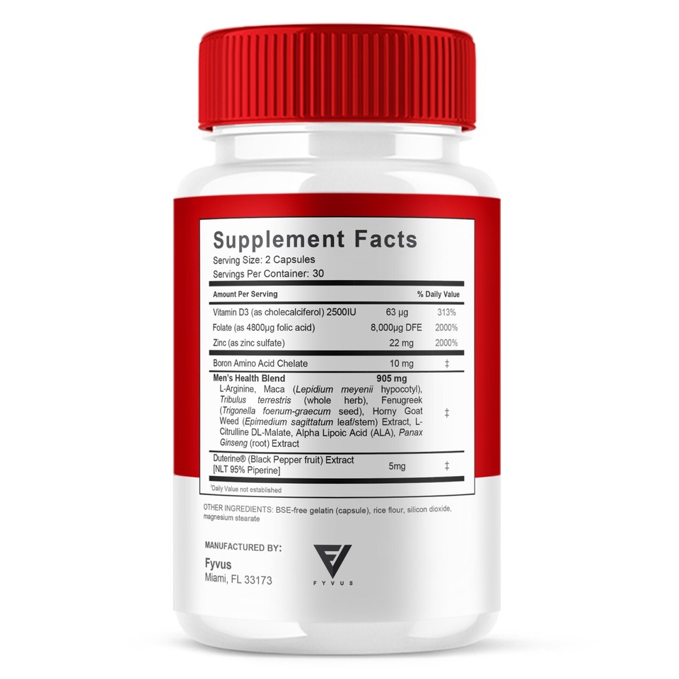 (3 Pack) Ultra Male Capsules UltraMale Max Performance Supplement (180 ...