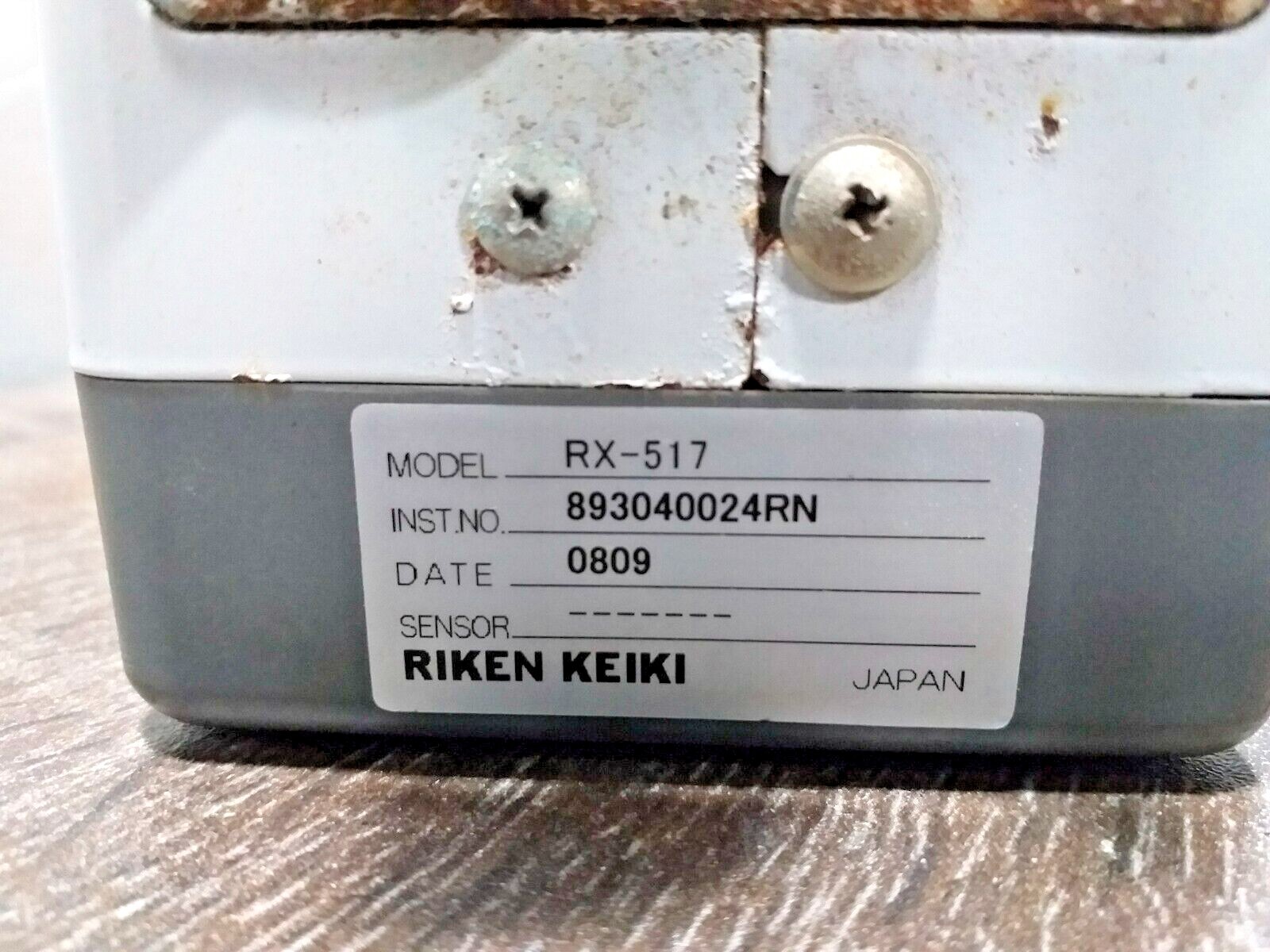 RIKEN Keiki Rx-517 Multi Gas Detector RK Instruments RX517 Exiad Iibt3x ...