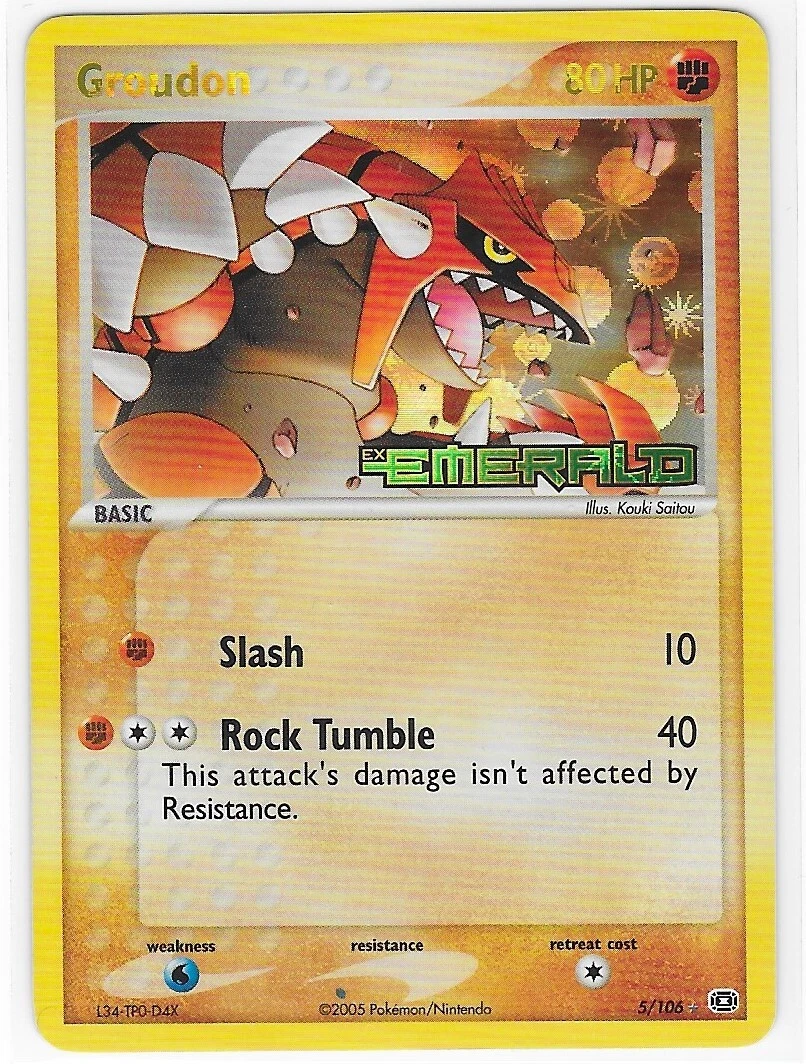 Groudon Pokemon Card