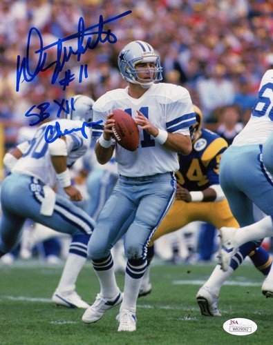 DANNY WHITE SIGNED/AUTOGRAPHED DALLAS COWBOYS 8x10 PHOTO w/SB XII ...