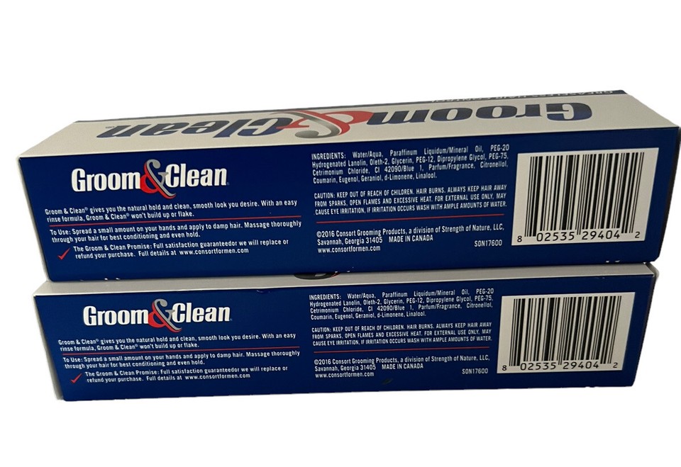 Groom & Clean Greaseless Hair Control 4.5 Oz New with Box Qty 2 | eBay
