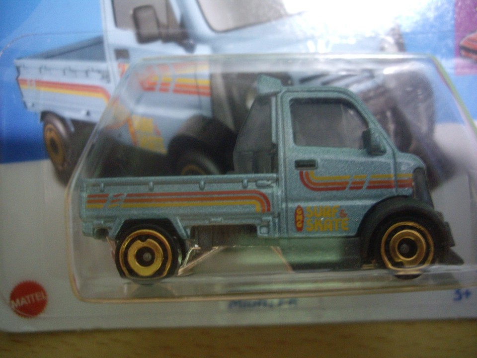 2024 Hot Wheels Compact Kings Mighty K Light Blue Kei Truck short card ...