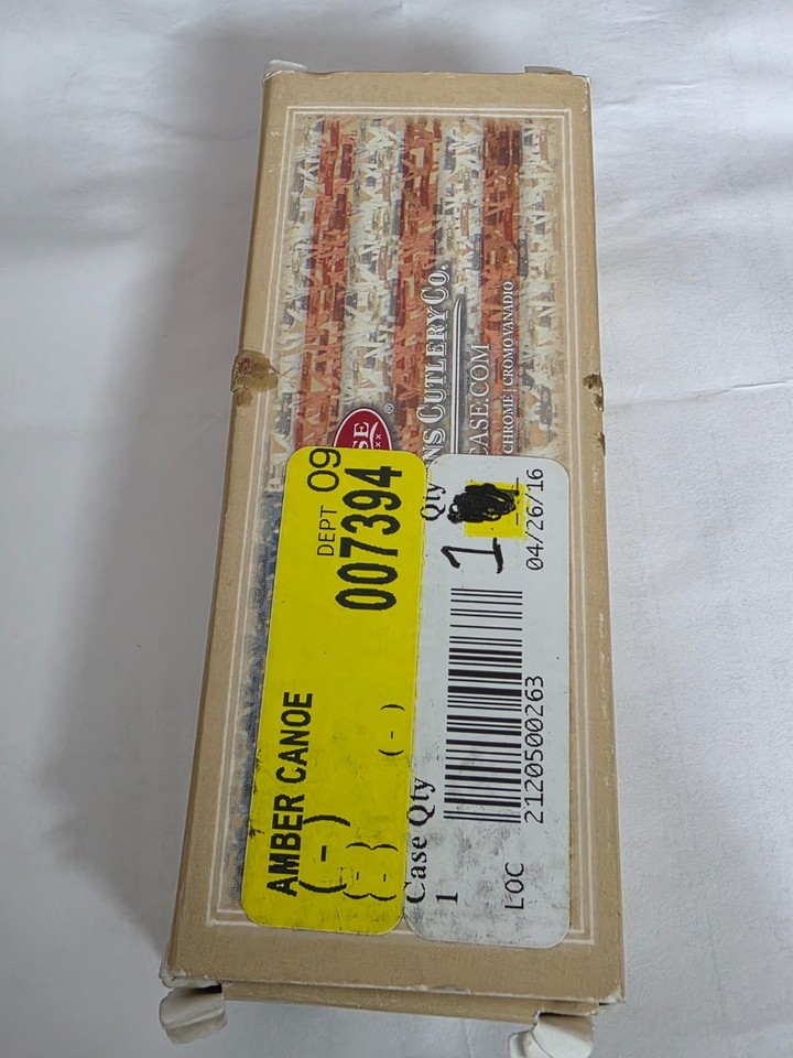 Case 2013 Amber Bone Canoe 62131cv With Box 2 Blade | eBay