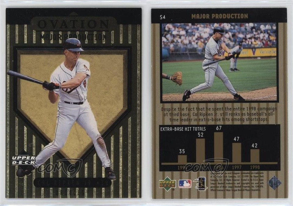 1999 Upper Deck Ovation Major Production Cal Ripken Jr Cal Ripken #S4 ...
