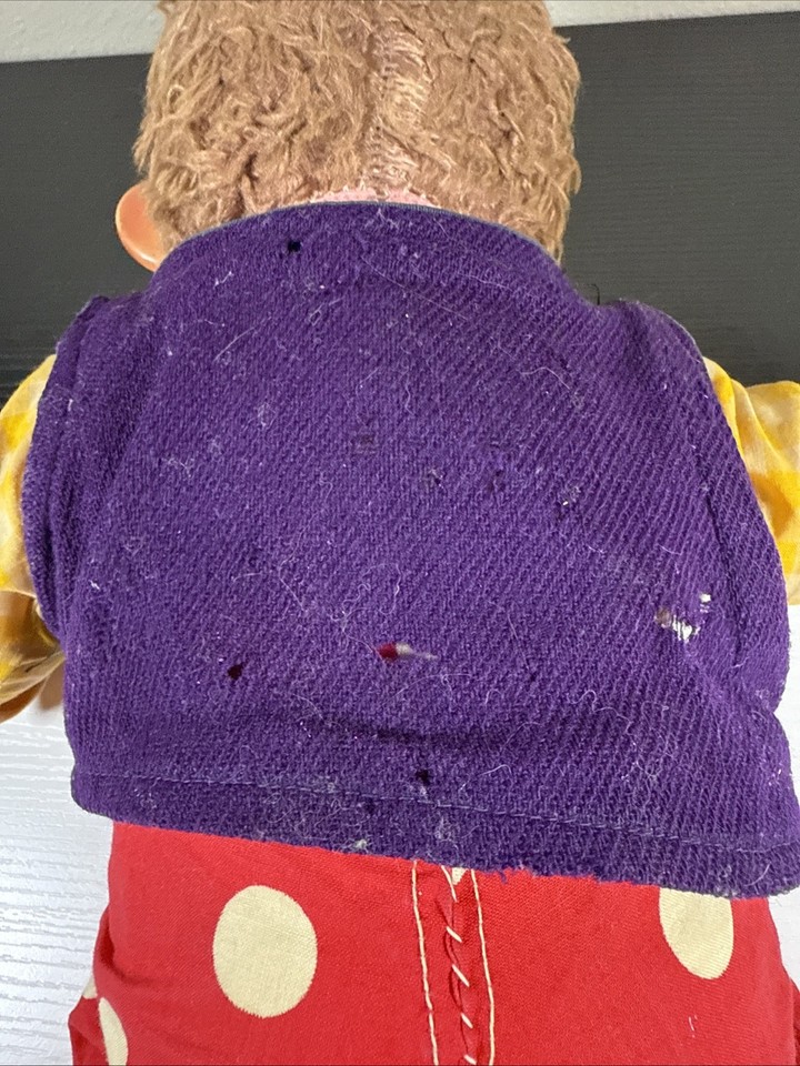 Vintage 1950s J. Fred Muggs Monkey Doll 17” Vinyl Head Circus Outfit | eBay