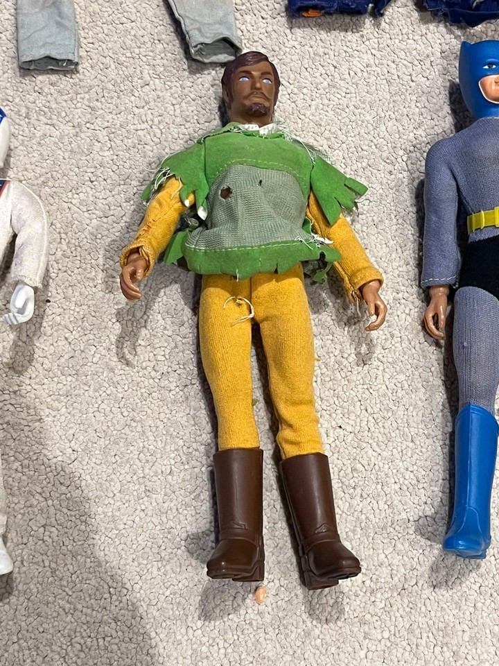 Vintage Figures Mego Spider-Man Batman Mattel Big Jeff Action Man Evel ...