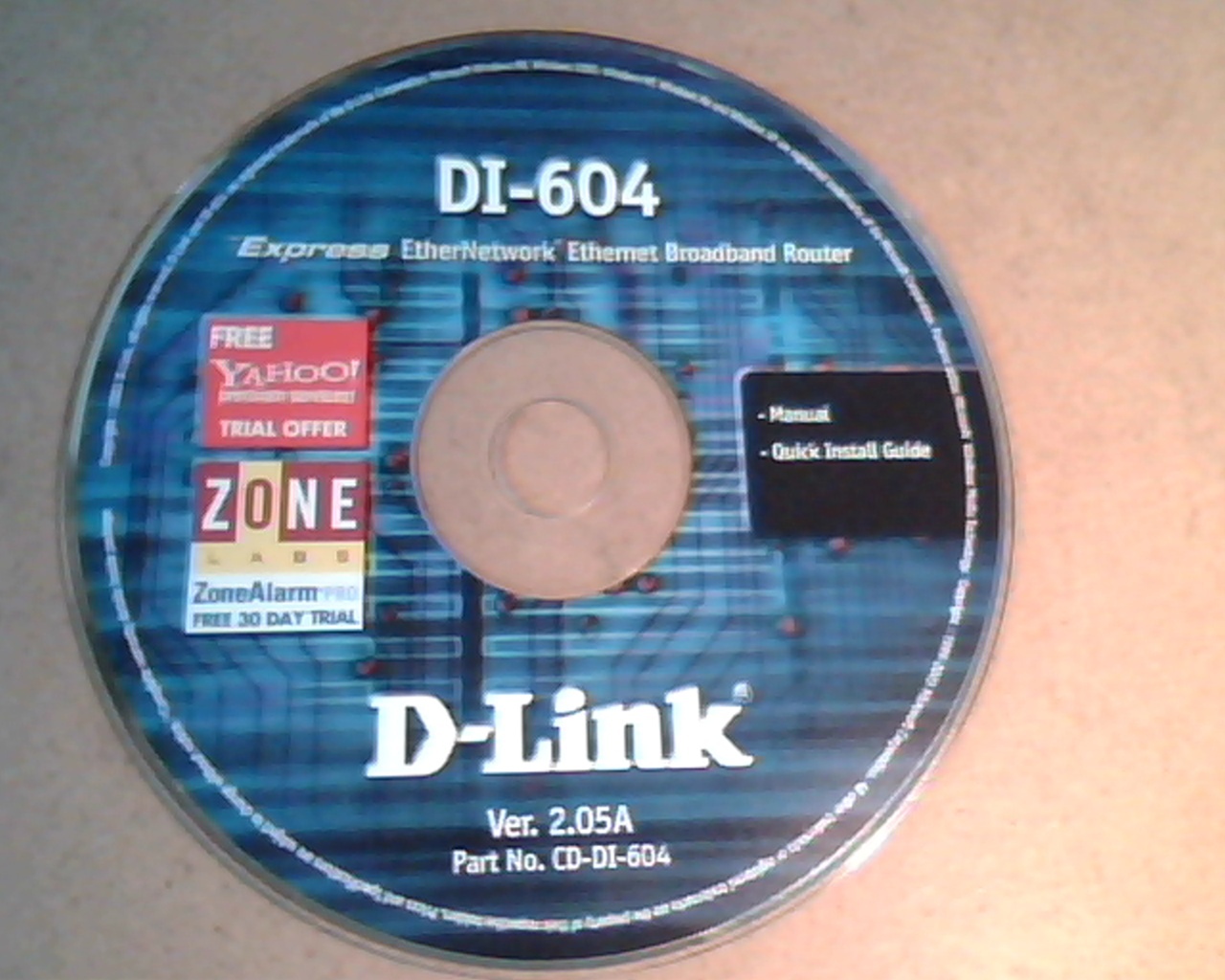 DI-604 D-Link Express EtherNetwork Ethernet Broadband Router: Install ...