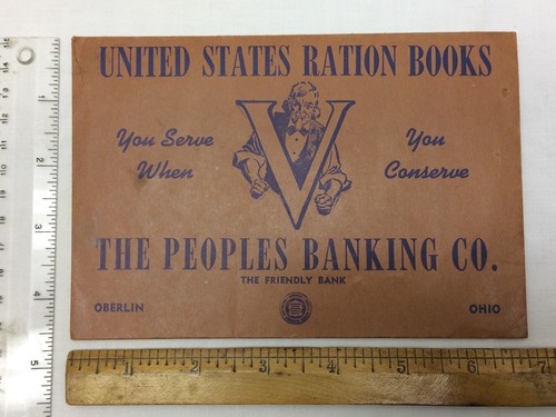 WW2 United States Ration Books Envelope Oberlin Ohio The Peoples ...