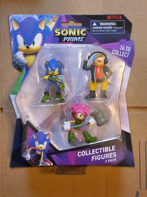 2023 Sonic Prime 3-Pack 6.5cm Collectibles Figures | eBay