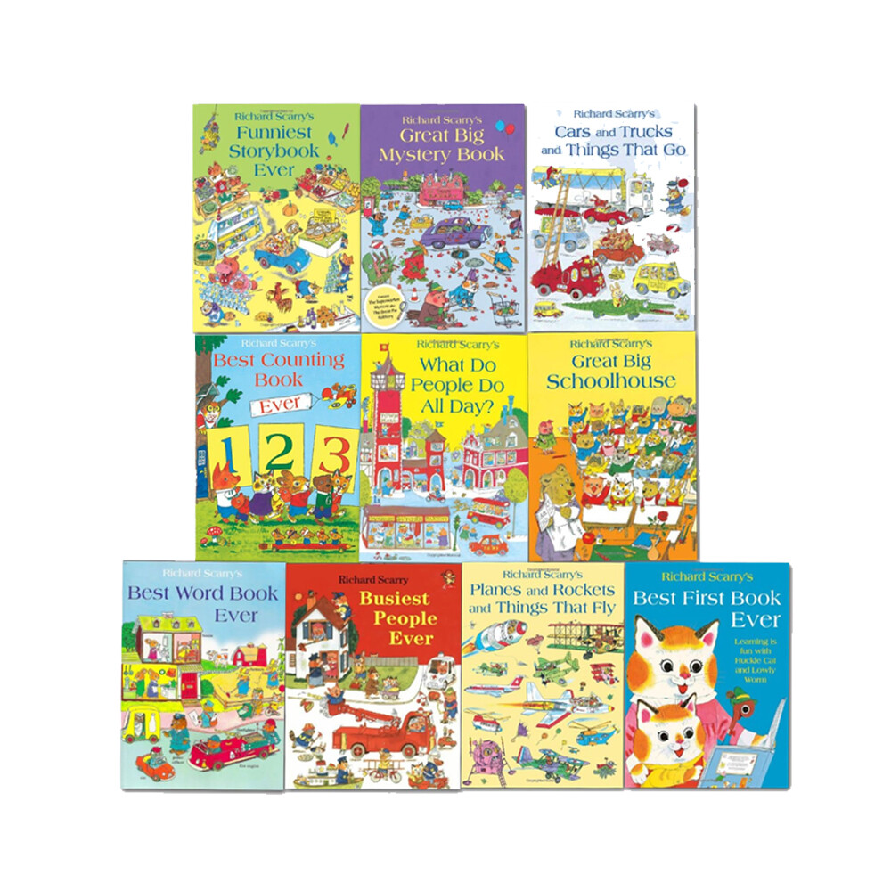 Richard Scarry's Best Collection Ever! 10 Books Collection Set Children ...
