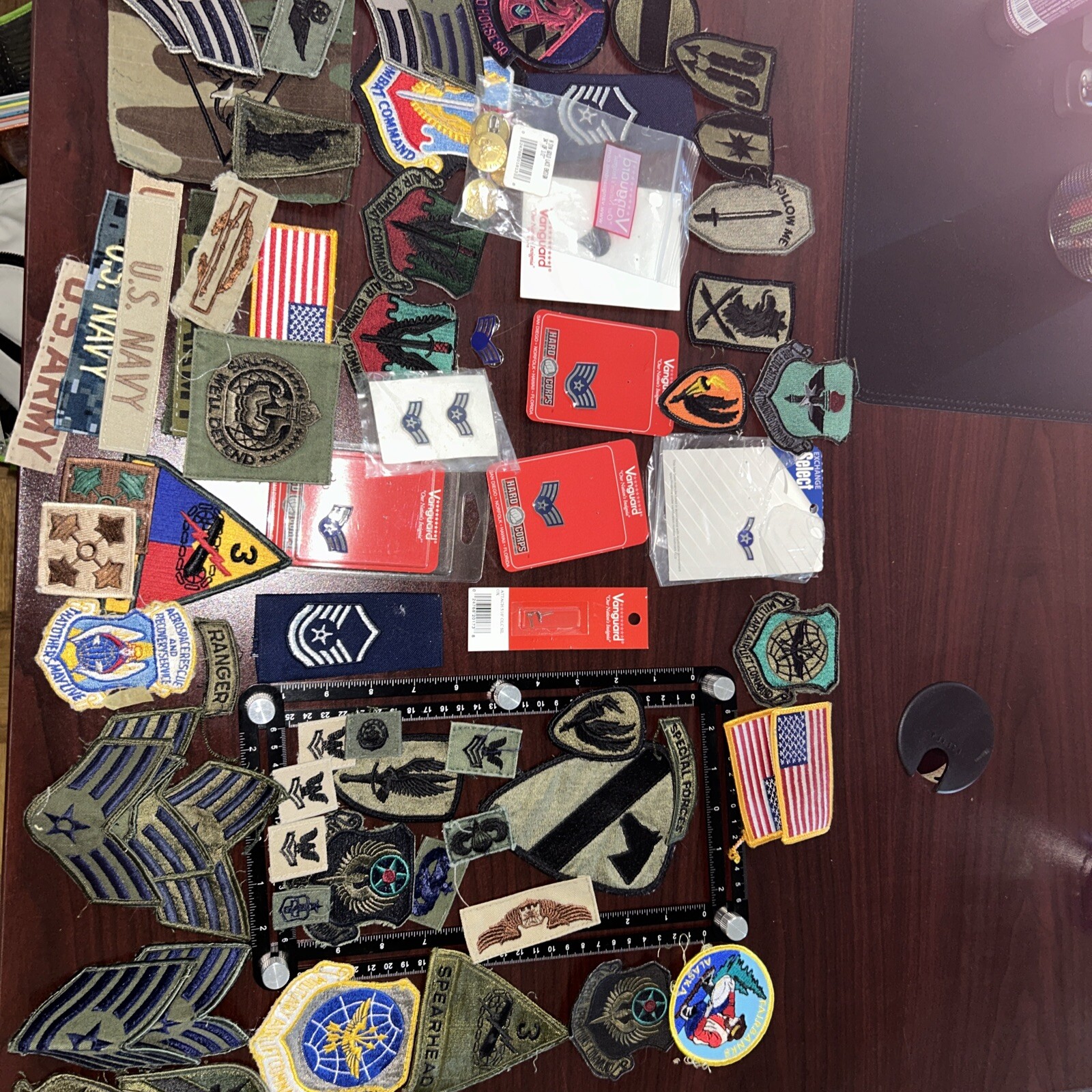 Lot of Vintage Military Pins Patches Ribbons and More | eBay