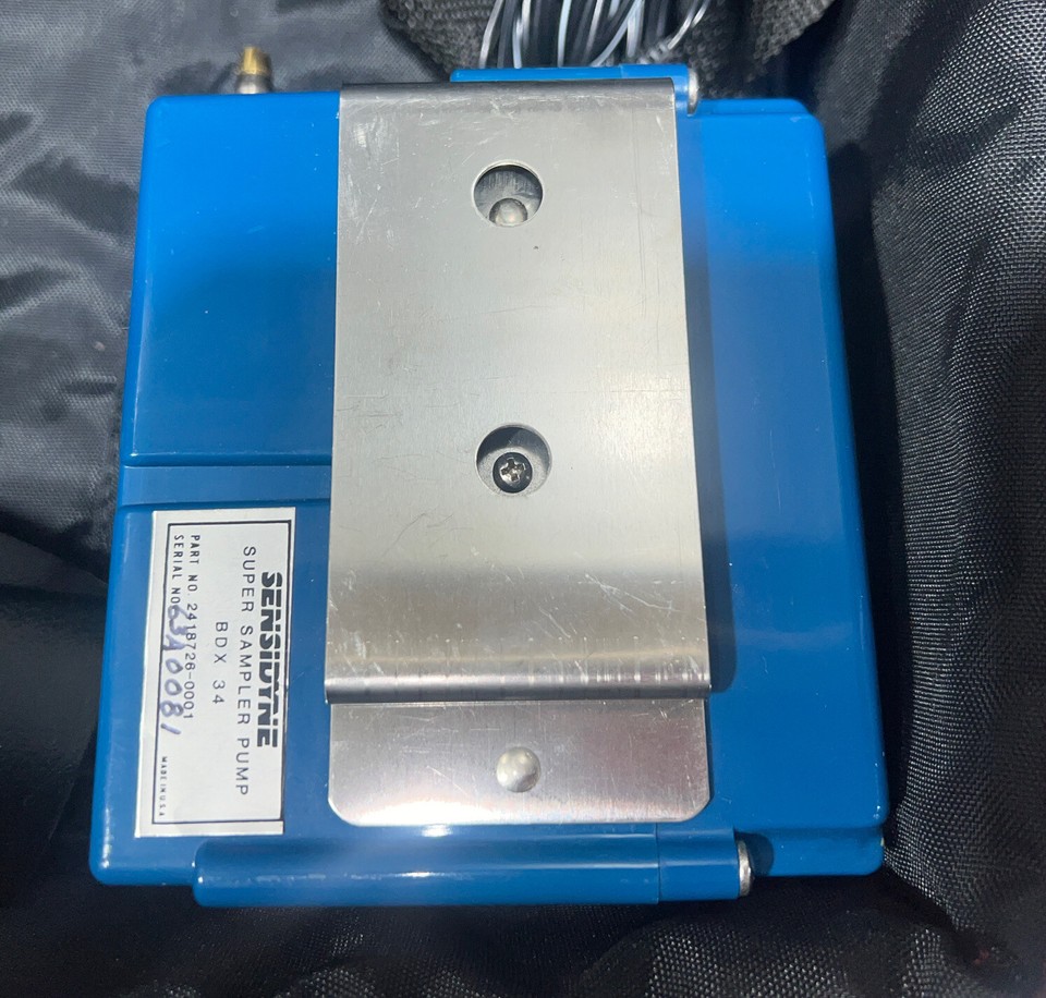 Sensidyne BDX 530 CFT Air Sampling Pump Part No 7011787-5 & BDX 34 Set ...