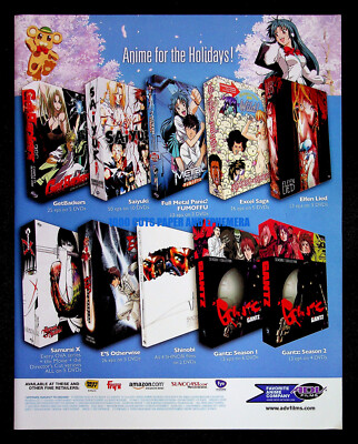 ADV Films Anime DVDs 2006 Elfen Lied Gantz Trade Print Magazine Ad ...