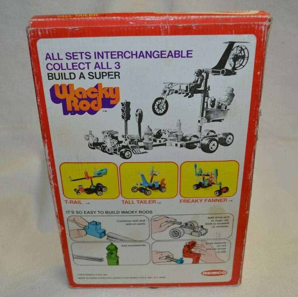 1976 Remco Toys Wacky Rods Tall Tailer Motorcycle Hot Rod Action ...