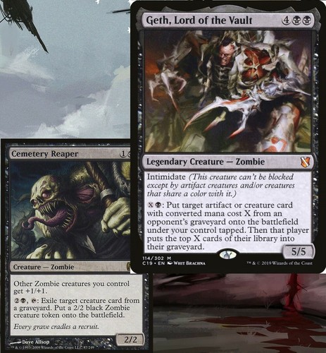 Geth, Lord of the Vault Tribal ZOMBIES Commander Deck Magic MTG Ready ...