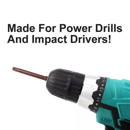 Security Torx Bit Set+Hex Key Allen Bit Set-For Power Drill&Impact ...