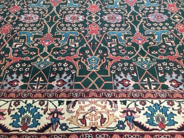 9'1" x 11'9" New Indian Morsh Design Oriental Rug - Hand Made - 100% ...