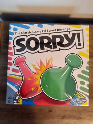 Sorry! Classic Hasbro Board Game for Kids Ages 6 and Up 2-4 Players NEW ...