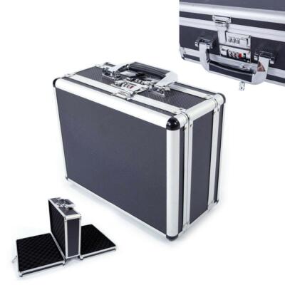 Double Sided Aluminum Pistol Gun Case Security Handgun Carry Storage ...