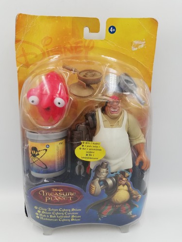 Disney Treasure Planet: Chop Action Cyborg Silver Figure - RARE, Hasbro ...
