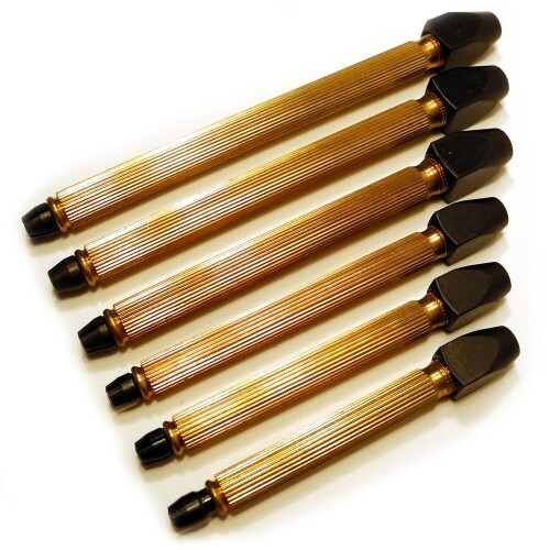 Jewellers Watchmakers Brass Pin Vice Set Of 6 With Square Head - HP1459 ...