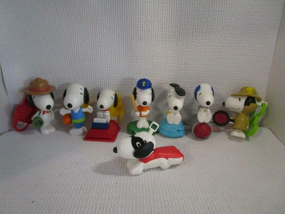 McDonald's Happy Meal Peanuts SNOOPY Toys Lot Of 8 Snoopy Figures 2018 ...