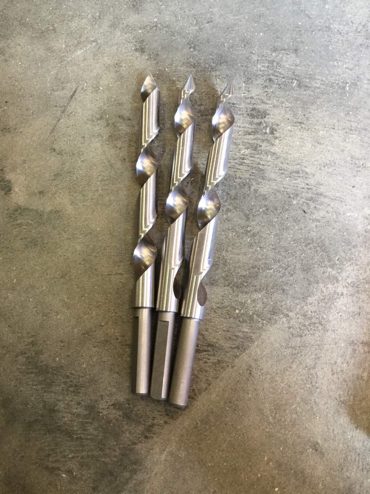 3 NYTD 11/16" Railroad Tie Bore Drill Bits 9-1/2" OAL. Made in USA ...