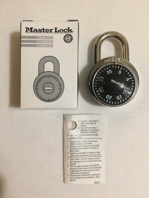 Master Lock 1525 Locker Padlock Combination Black Dial 71649402005| eBay