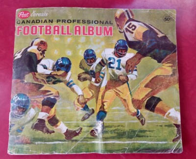 1963 Post CFL Album with 88 Cards Spanning 1960-63 Both Post & Topps ...