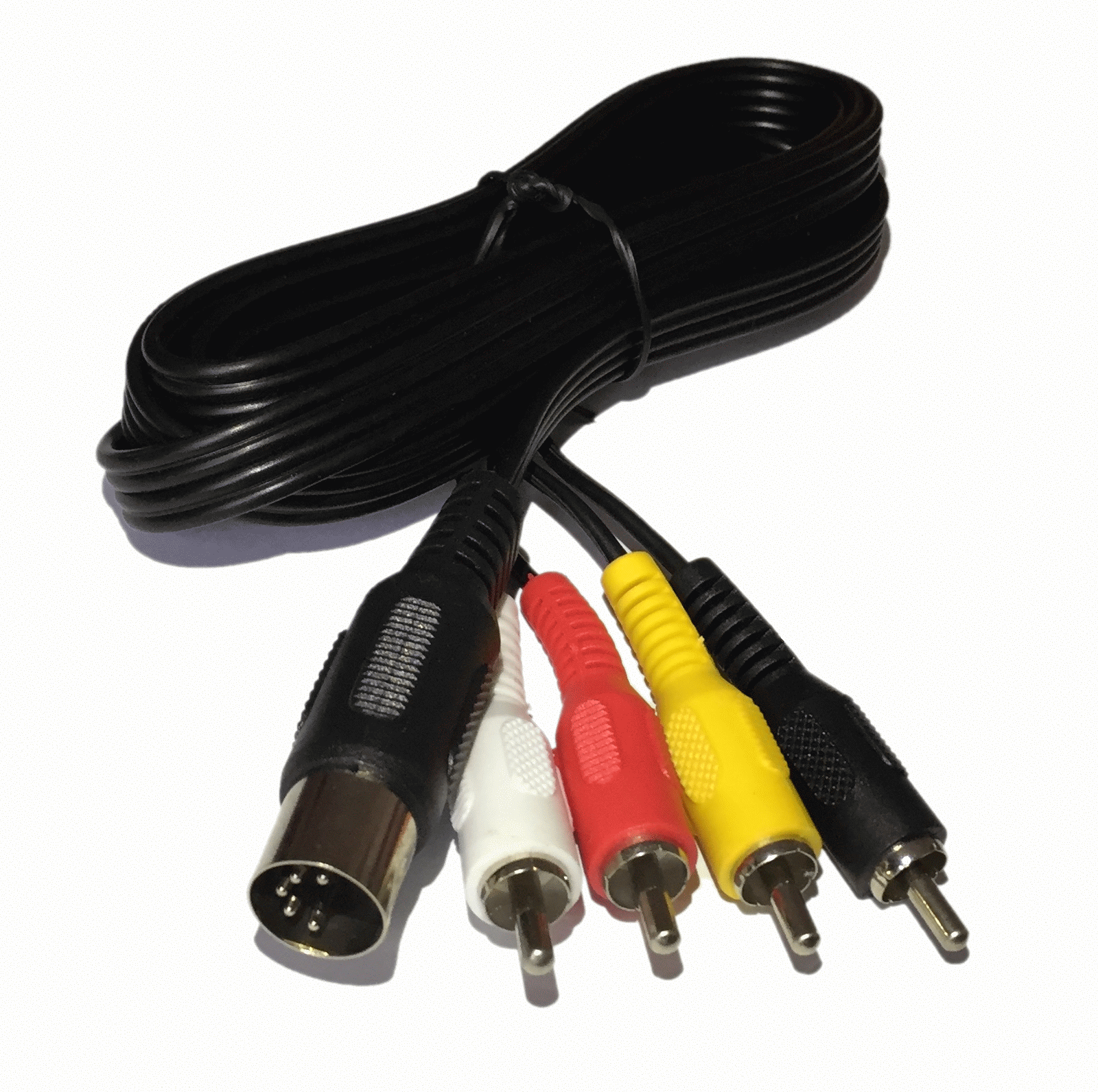 New 1.5m Commodore C64 C128 Atari 800XL 65XE AV Audio Video TV RCA ...