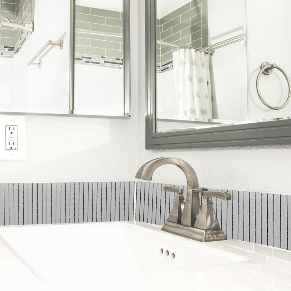 1 Roll Self-adhesive Glass Mini Square Mirror Sticker Wall Sticker ...