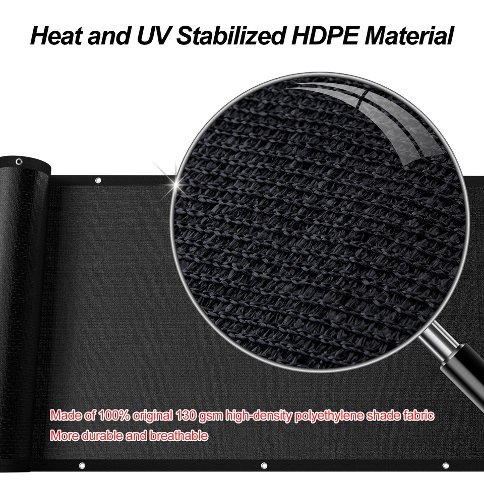 50ft Fence Privacy Screen Windscreen Garden Yard Fabric Shade Cover ...