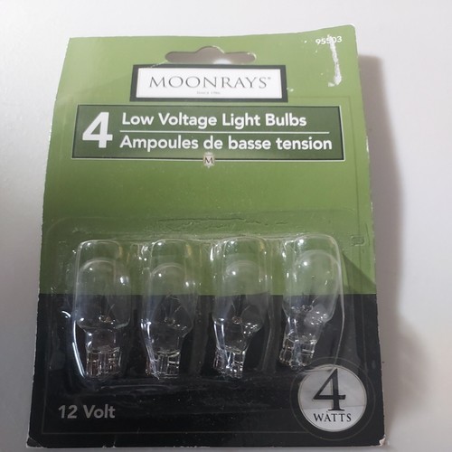 Moonrays 95503 Low Voltage Light Bulbs Clear 4 Pack 12V....4watts | eBay