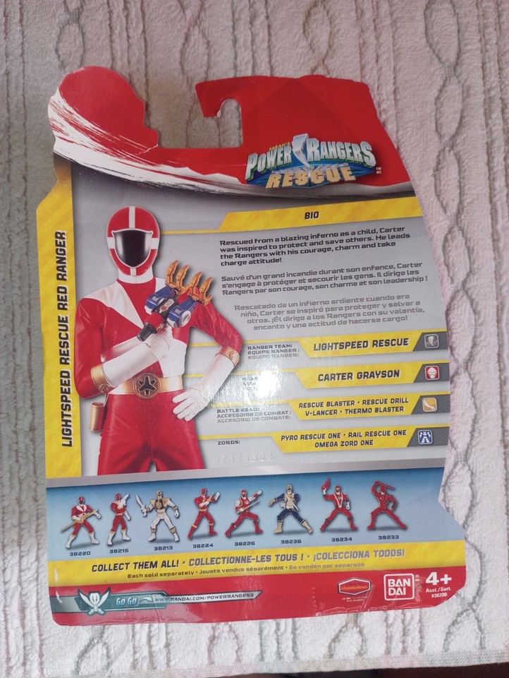 Power Rangers Super Megaforce (2014) Lightspeed Rescue Red Ranger ...